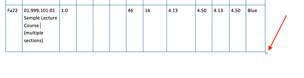 Inserting SIRS Grids into Form 1a or Equivalent – OTEAR